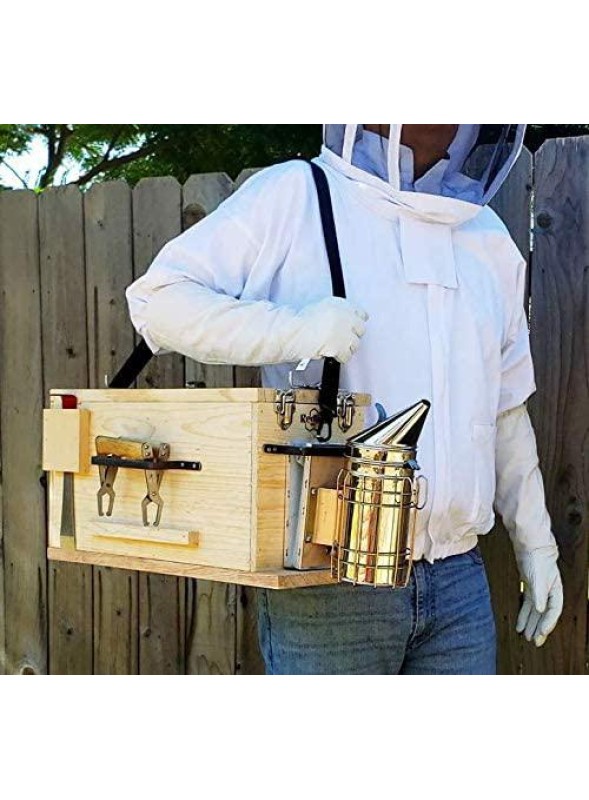 REGIVA Beekeeper Tools Box - 7pcs Beekeeping Supplies - Beekeeping ...